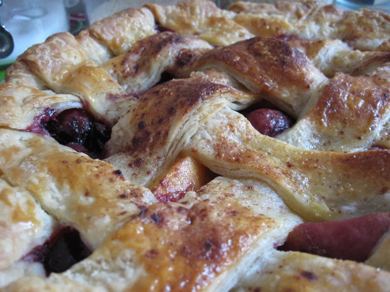 cherry peach pie (& a vegan version!) – love at first slice | the ...